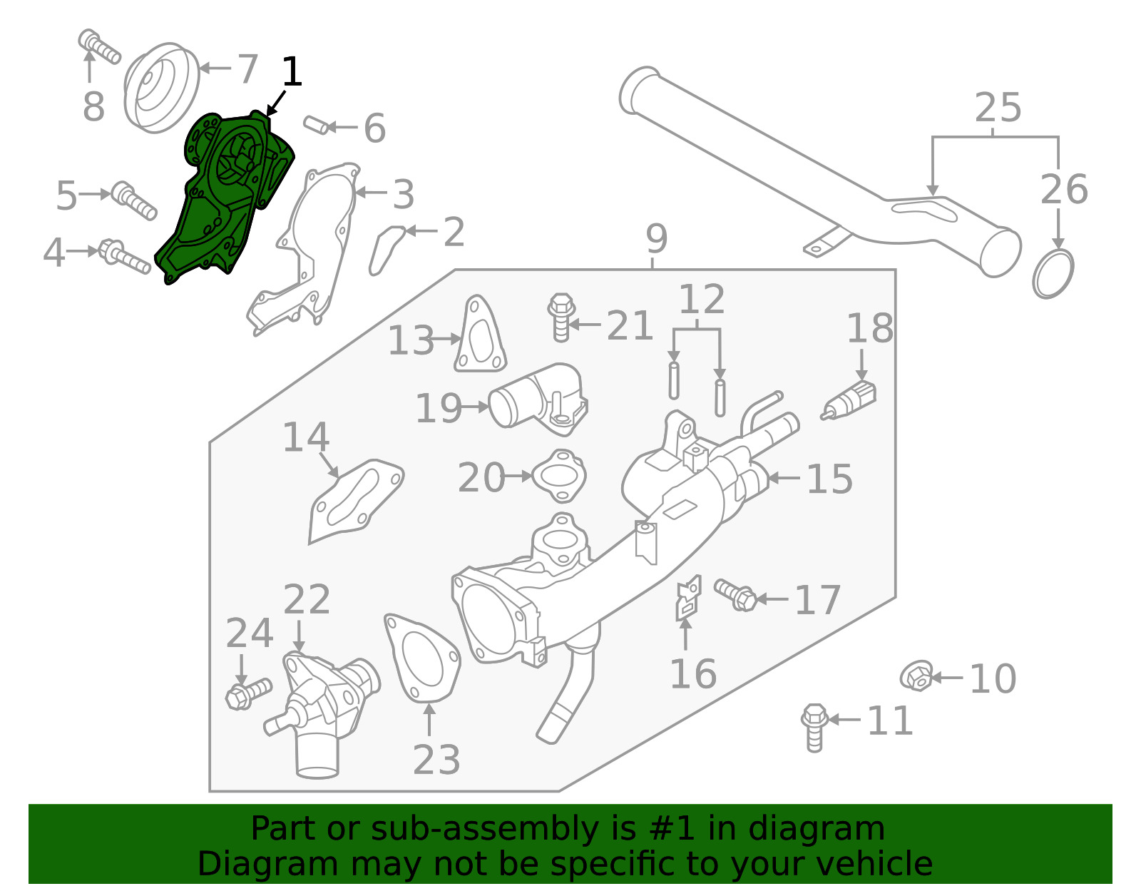 25100-3CAC0 - Water Pump 2017-2024 Kia | Kia.Parts Store