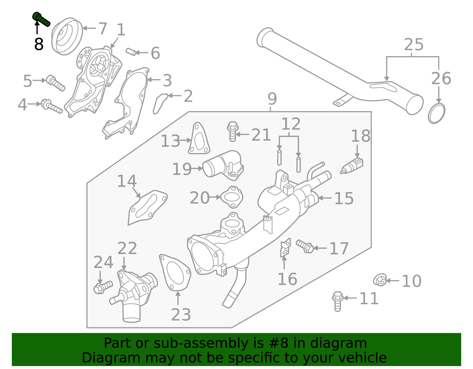 11233-06126K - Pulley Bolt 2001-2024 Kia | Kia.Parts Store
