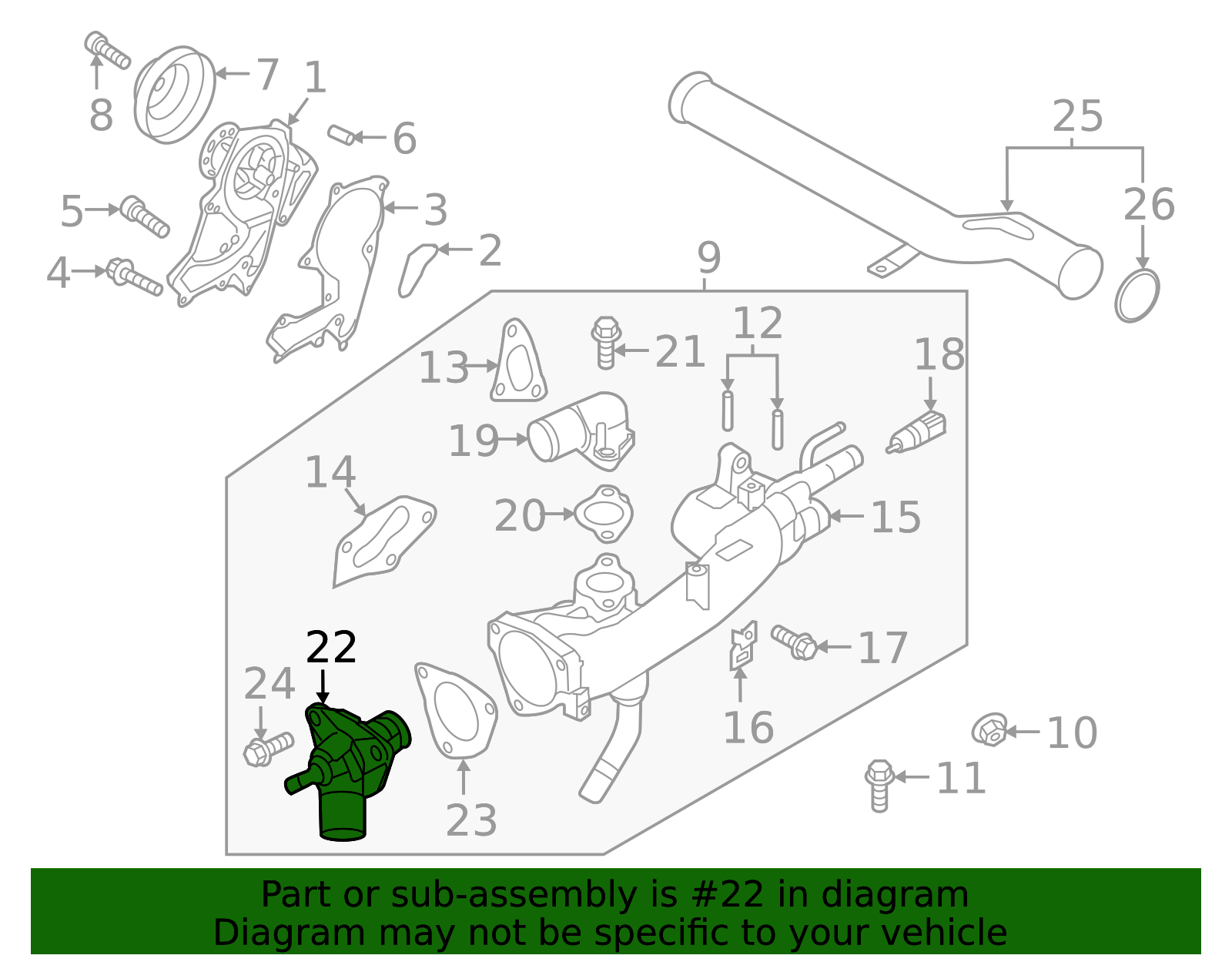 2017-2024 Kia Thermostat Unit 25500-3L300 | OEM Parts Online