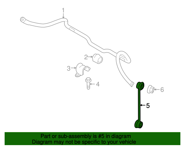 2010-2013 Ford Transit Connect Stabilizer Link 2T1Z-5K484-C | OEM Parts ...