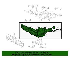 2012-2014 Mazda 2 Exhaust Manifold ZY97-20-50X | OEM Parts Online