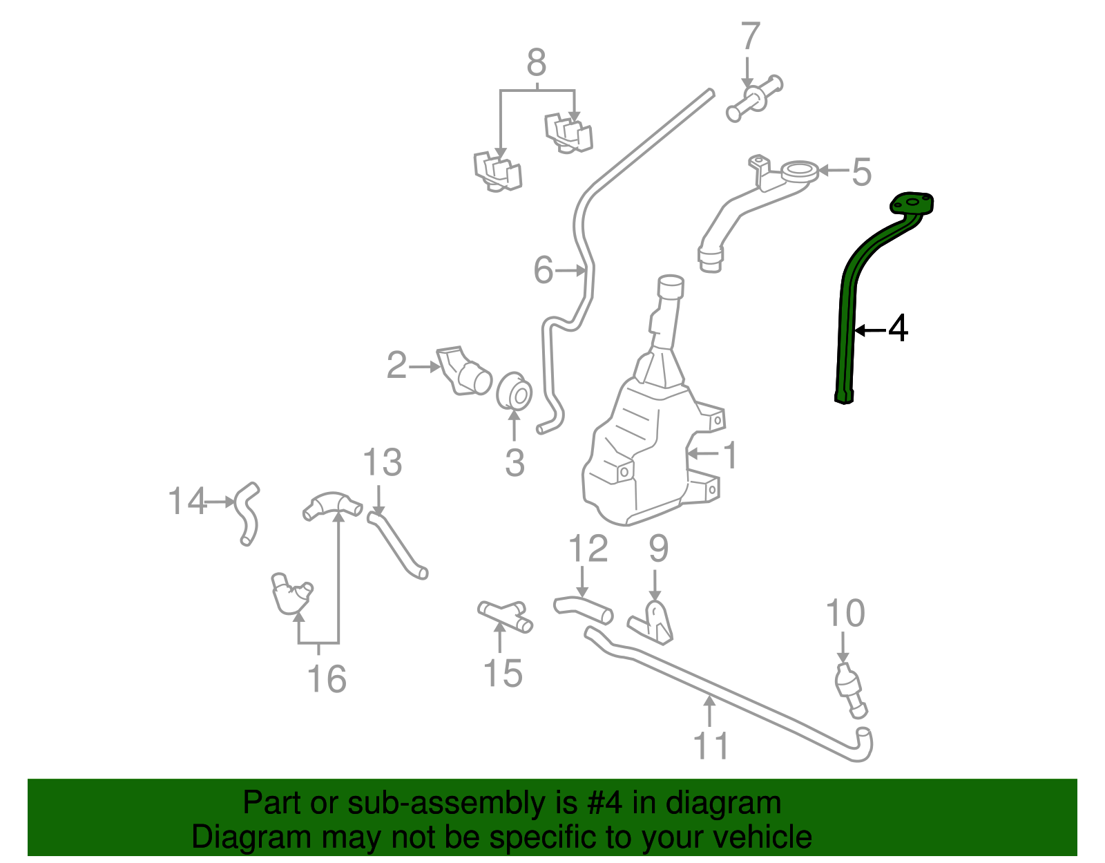 2006-2012 Honda Cap 76802-SJD-003 | Honda Factory Parts