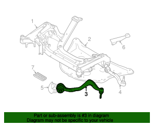 31126774831 - 2002-2008 BMW Front Control Arm (31-12-6-774-831) | BMW ...