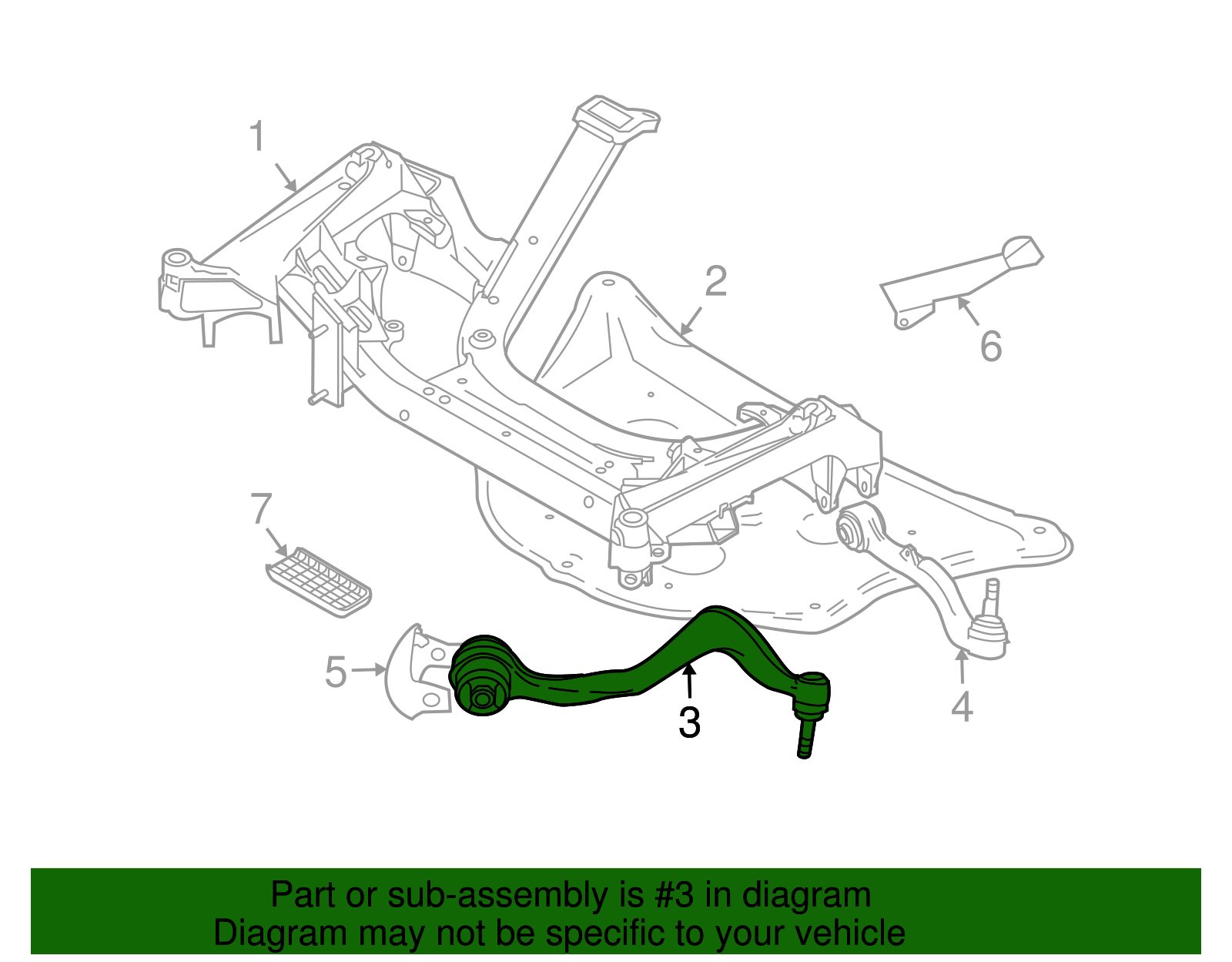 31126774831 - 2002-2008 BMW Front Control Arm (31-12-6-774-831) | BMW ...