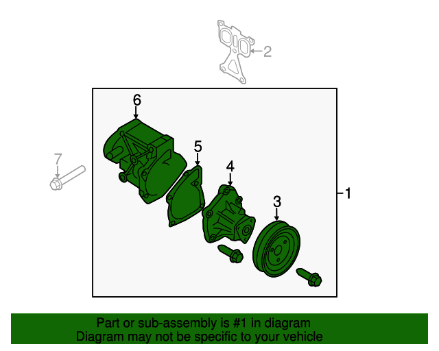 25100-2G510 - Water Pump 2011-2016 Kia | Kia.Parts Store
