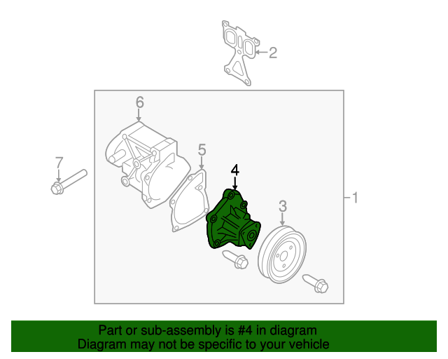 25110-2G500 - Engine Water Pump 2012-2015 Kia | Kia.Parts Store