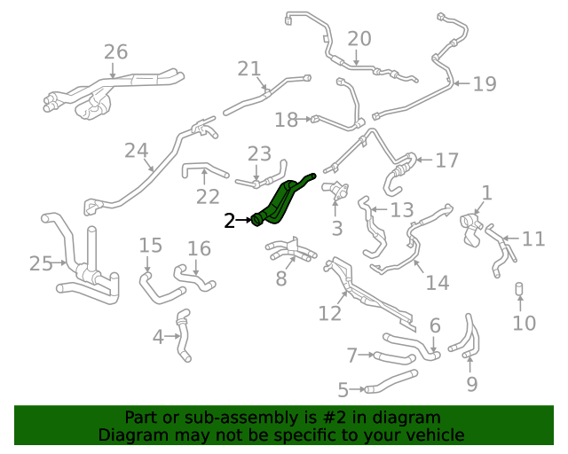 8W0-122-055-BJ - Radiator Coolant Hose 2018-2024 Audi | AutoNation Parts