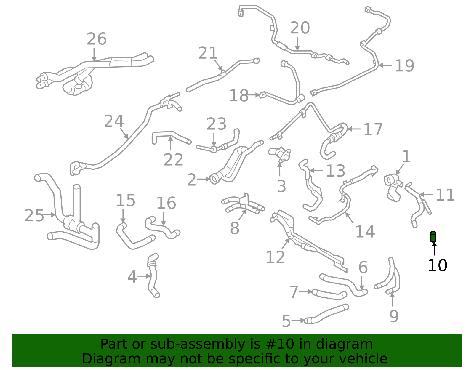 2007-2024 Audi HVAC Heater Hose 7L0-815-985 | Audi USA Parts
