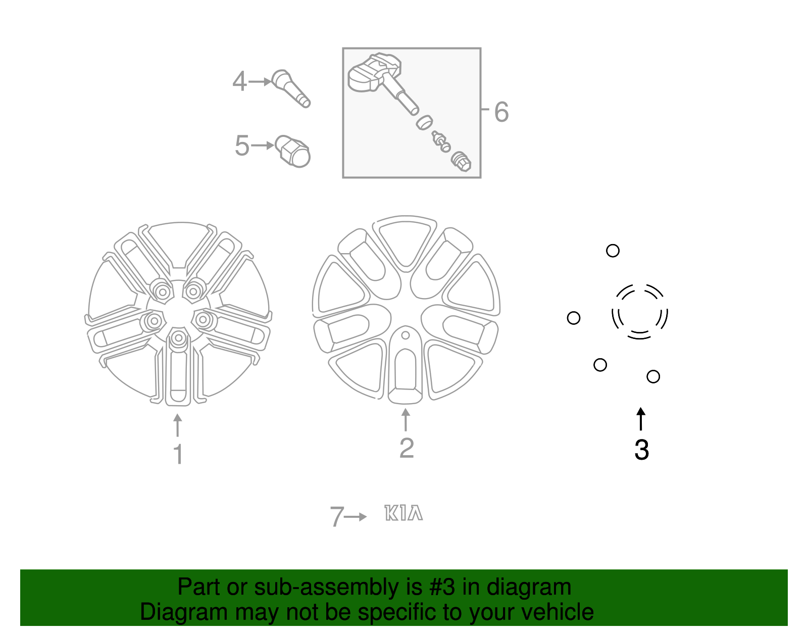 52910-2T650 - Wheel, Alloy 2011-2013 Kia Optima | Kia.Parts Store