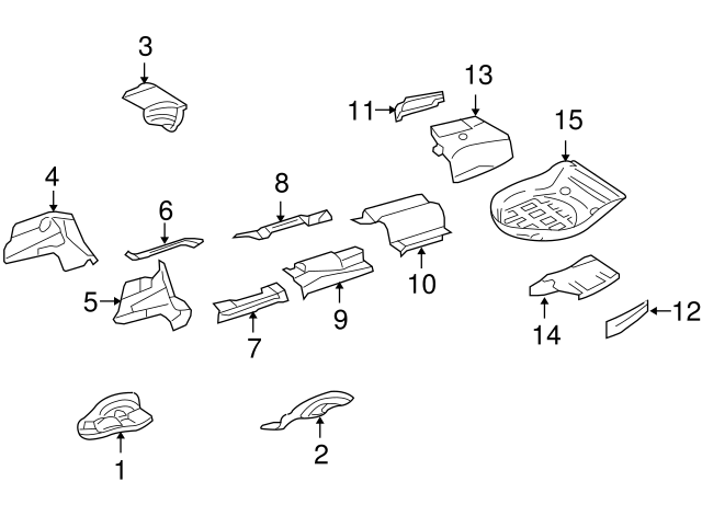 216-682-00-71 - Heat Shield 2007-2014 Mercedes-Benz | Mercedes-Benz USA ...