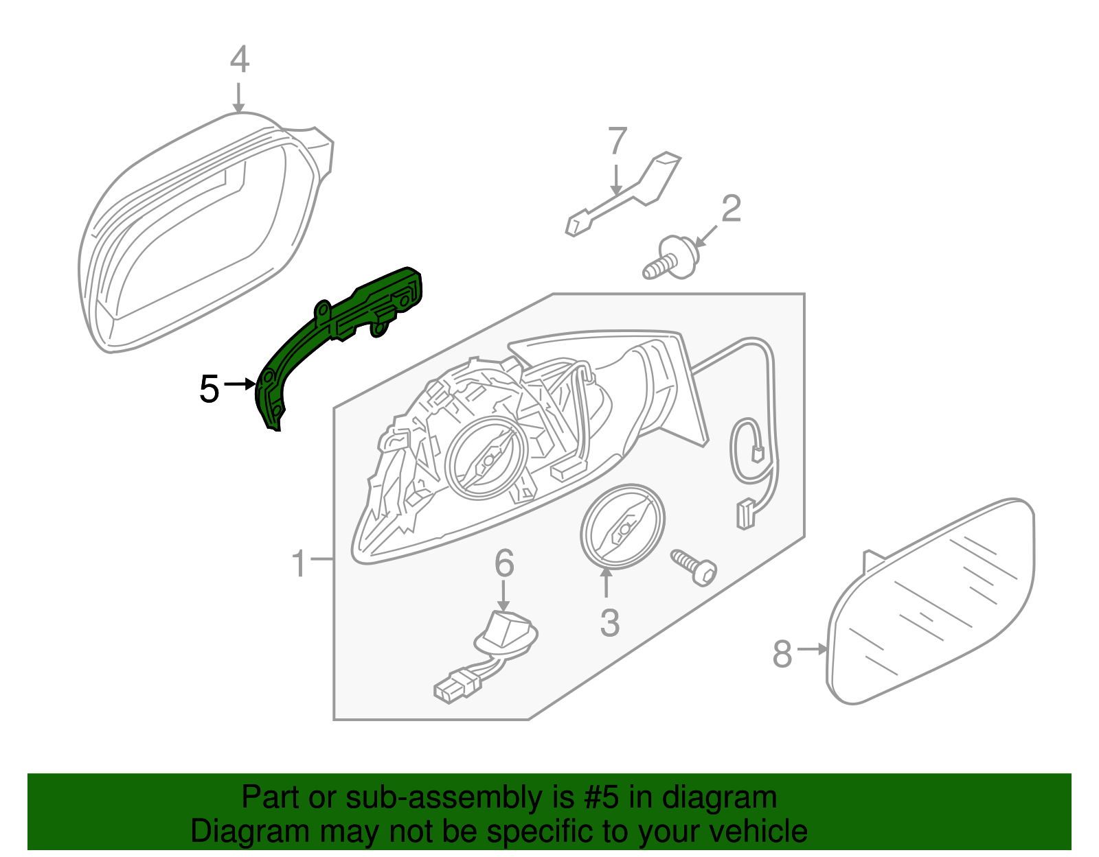 4L0-949-102 - Signal Lamp 2007-2012 Audi | Audi OEM Parts