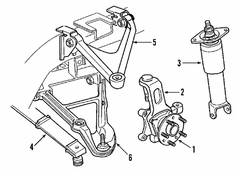 Rear Suspension for 2004 Cadillac XLR | GMPartsDirect.com