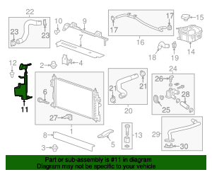 2013-2016 Chevrolet Baffle Asm-Rad Air 23127756 | GM Parts Center