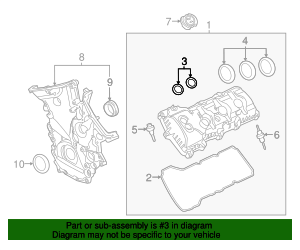 2011-2023 Ford Engine Valve Cover Washer Seal BR3Z-6C535-A | OEM Parts ...