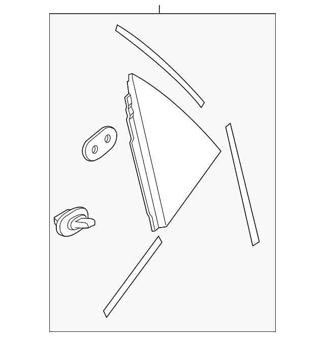 2011-2014 Mazda 2 Rear Molding - Driver's Side (LH) D651-50-M40B ...