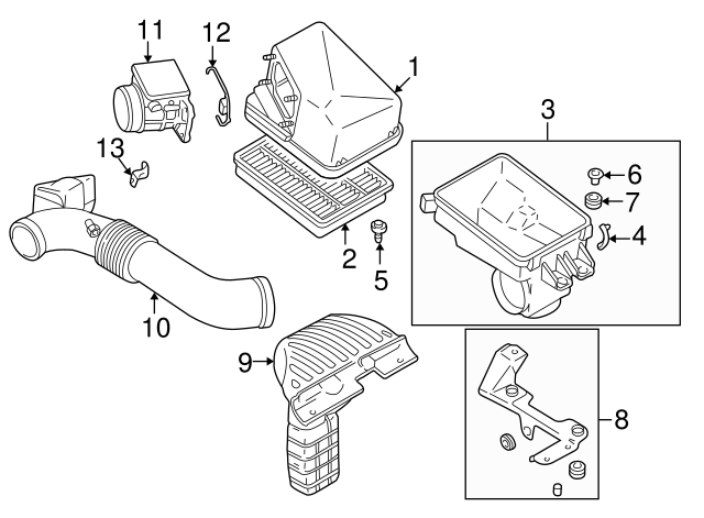 MD336501 - Mass Air Flow Sensor 1999-2005 Mitsubishi | Mitsubishi ...