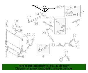 2020-2024 Ford Overflow Hose LK4Z-8075-D | OEM Parts Online