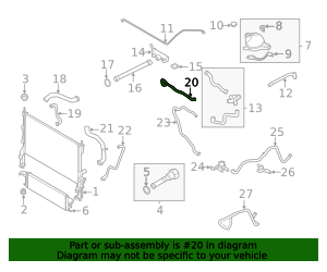 LK4Z-18472-Y - Heater Hose 2020-2023 Ford | AutoNation Parts