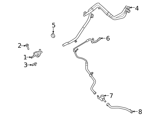 2018-2021 Ford F-150 Lower Hose JL3Z-8286-D | TascaParts.com