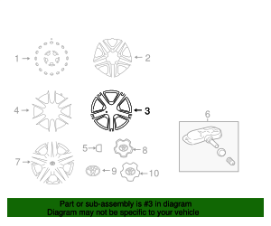 42611-42270 - Wheel Alloy 5 Spoke 17 Inch - 2006-2008 Toyota RAV4 | OEM ...