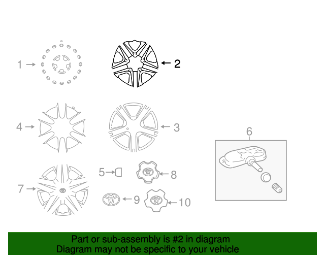 2006-2011 Toyota RAV4 Wheel Steel 17 Inch 42611-42200 | Toyota Parts Center