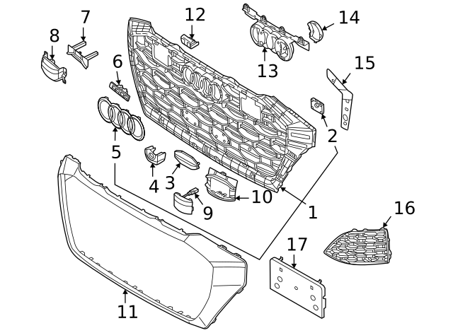 4H0-853-605-C-T94 - Emblem 2020-2021 Audi | Audi OEM Parts