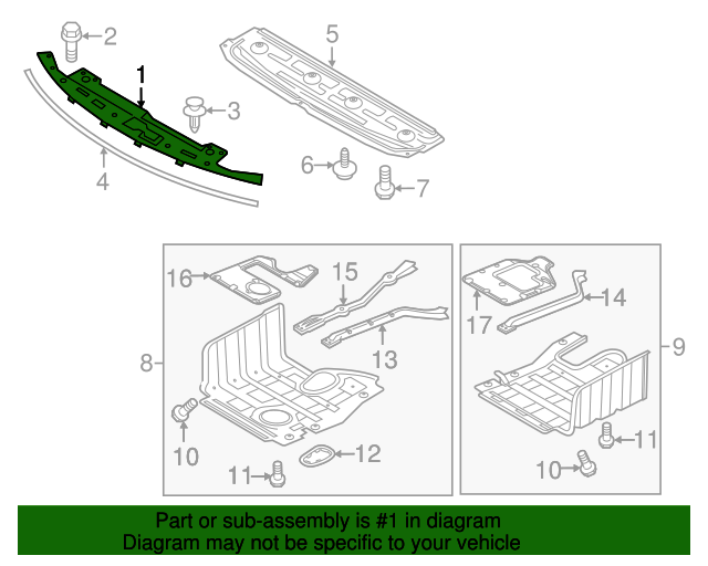 2014-2016 Kia Optima Radiator Support Access Cover 86370 4U500 | OEM ...