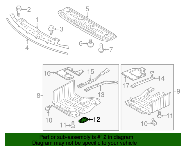 29121-3S100 - Side Shield Cover 2011-2015 Kia Optima | Kia.Parts Store