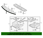2011-2016 Kia Optima Sight Shield Seal Strip 86357-2T000 | TascaParts.com