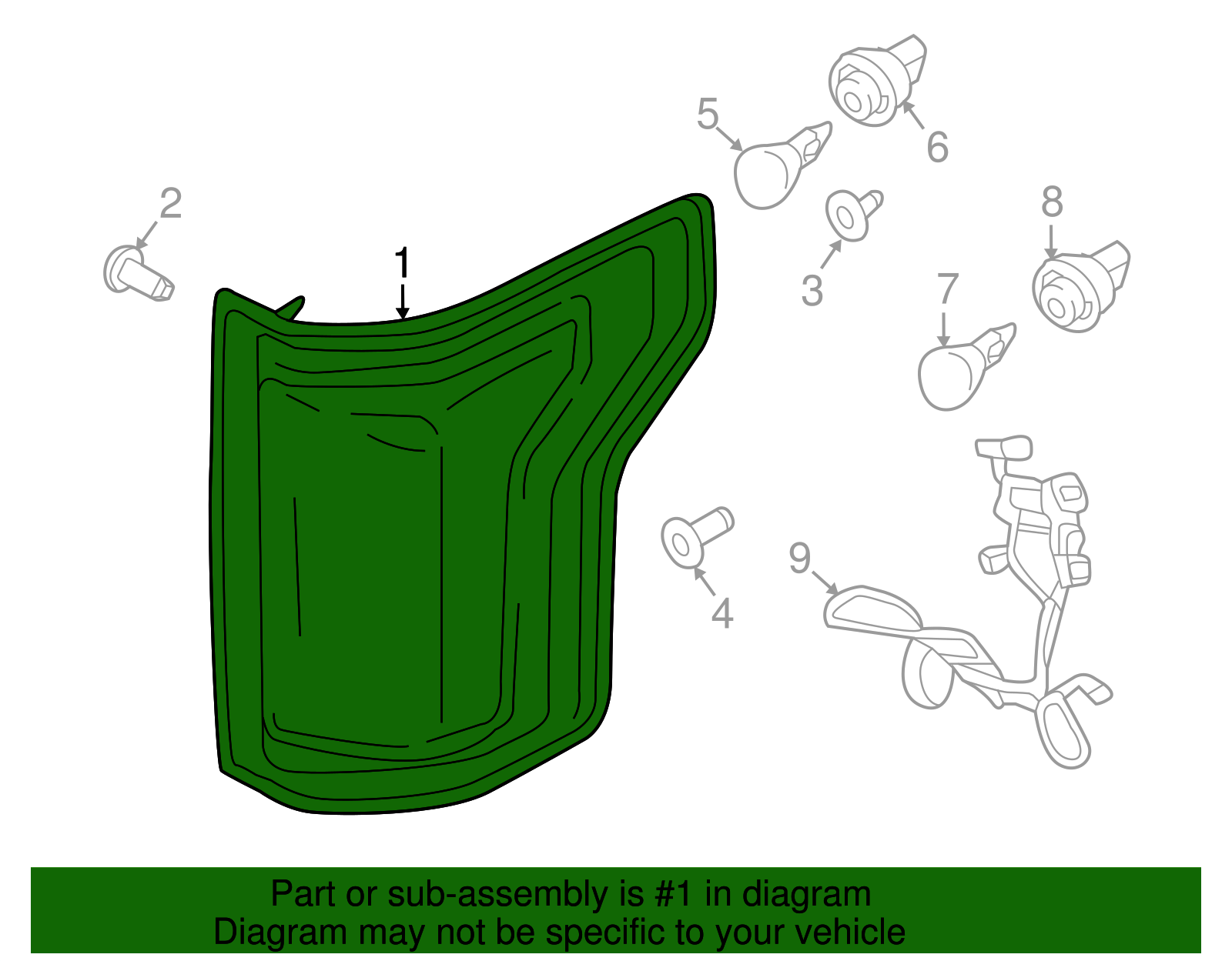 2015-2017 Ford F-150 Tail Lamp FL3Z-13404-A | OEM Parts Online