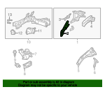 04684-TK8-A00ZZ - Member Set, L Front Bulkhead Side - 2011-2013 Honda ...