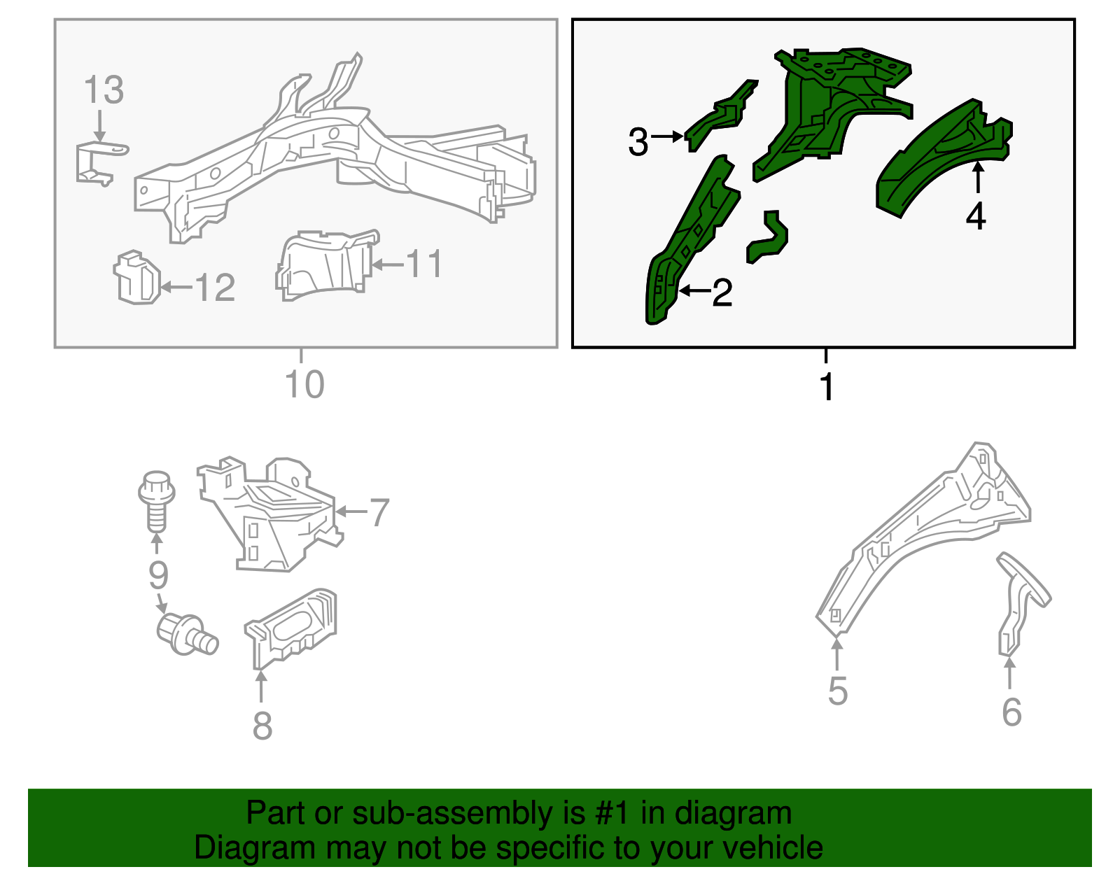 60650-TK8-A10ZZ - Apron Assembly 2014-2017 Honda Odyssey | Honda Parts Online