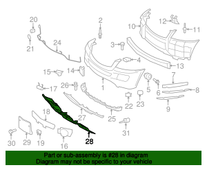 164-885-04-22 - Lower Shield 2007-2009 Mercedes-Benz | Mercedes-Benz ...