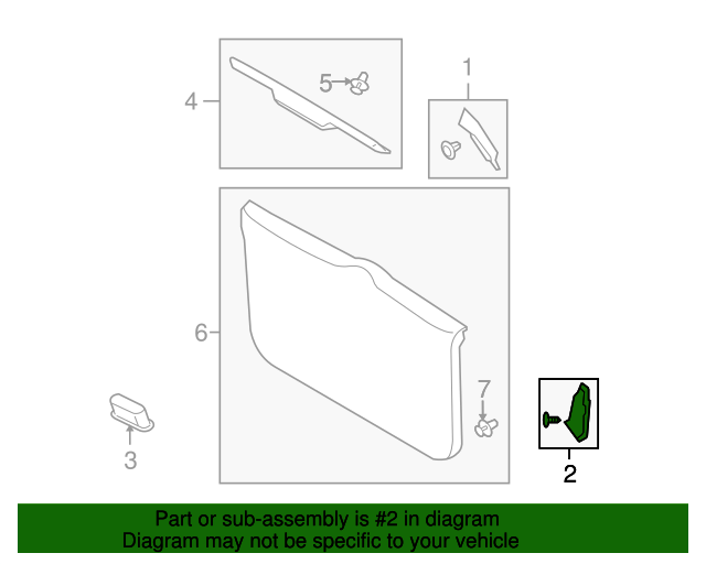2008-2015 Scion xB Protector Back Door 67893-12021 | Toyota Parts Center