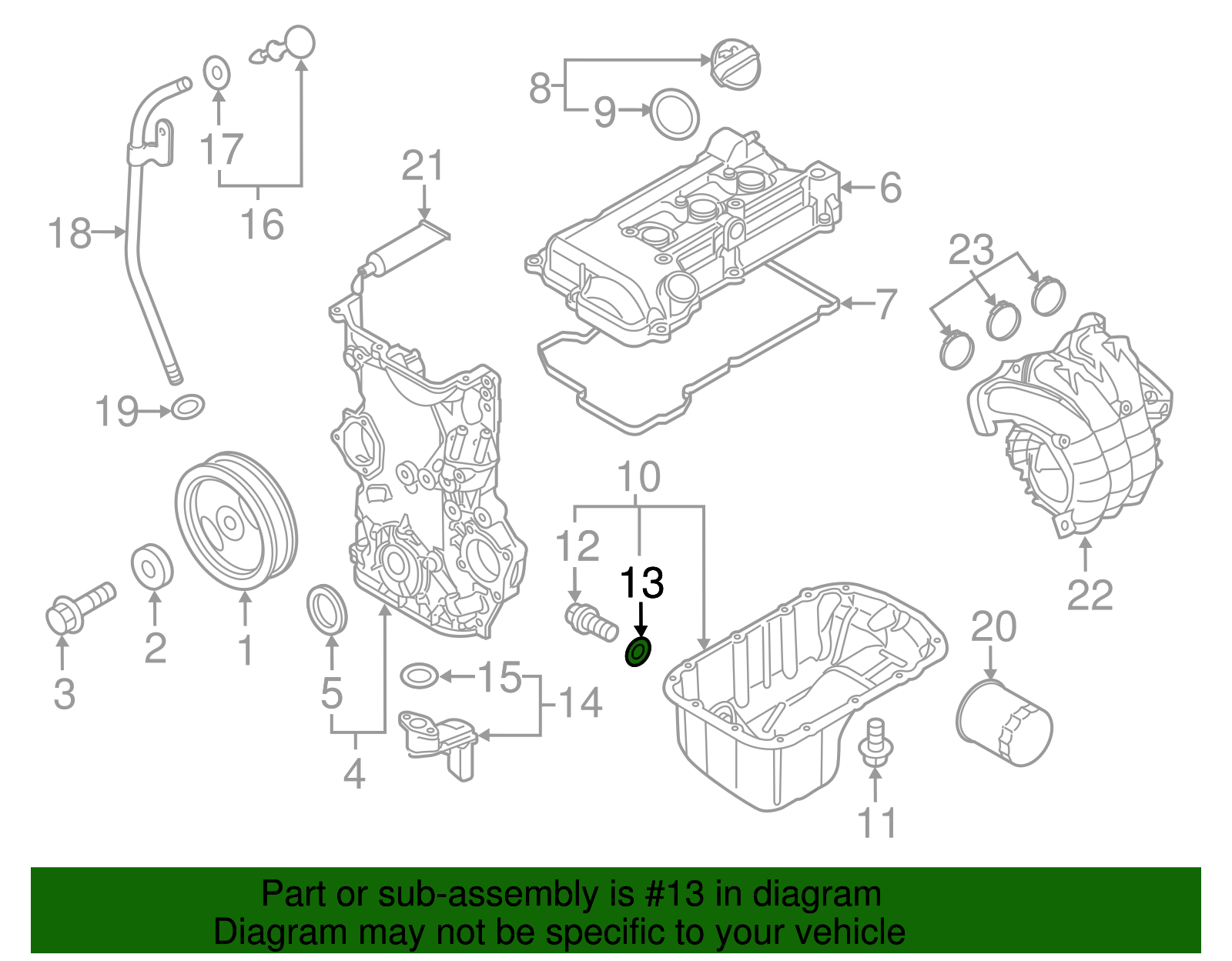 1985-2025 Mitsubishi Engine Oil Drain Plug Gasket only, just the gasket ...