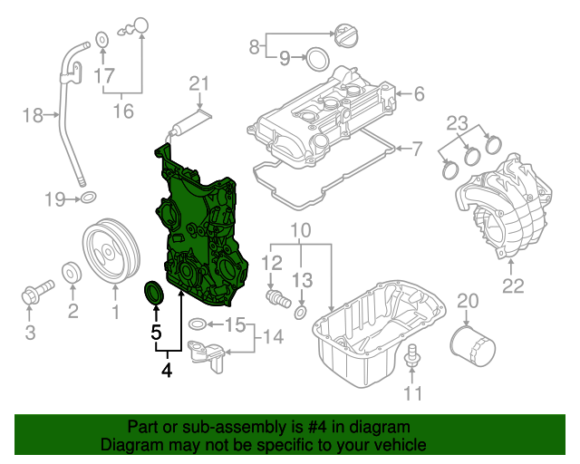 2017-2024 Mitsubishi Front Cover 1060A216 | MitsubishiParts.com