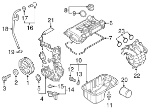 1200A557 - Oil Pan 2014-2024 Mitsubishi | Mitsubishi Direct Parts