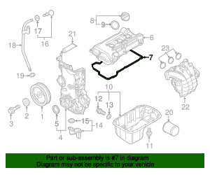1035B076 - Valve Cover Gasket 2014-2024 Mitsubishi | Mitsubishi Direct ...
