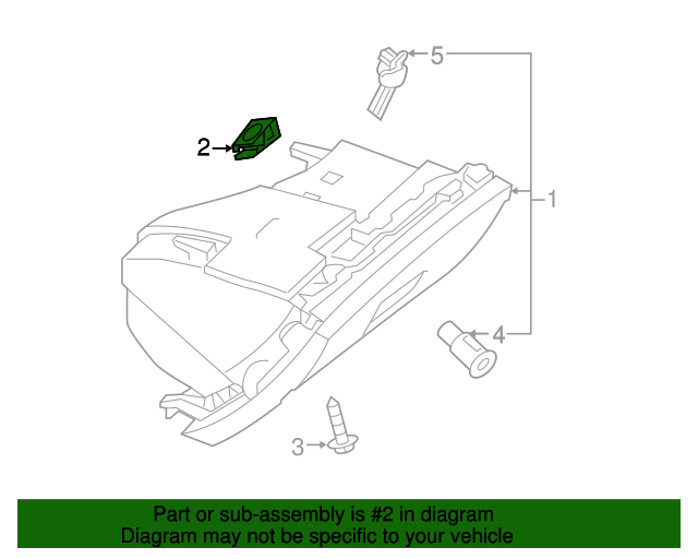 004-994-36-45 - Glove Box Assembly Nut 2007-2020 Mercedes-Benz ...