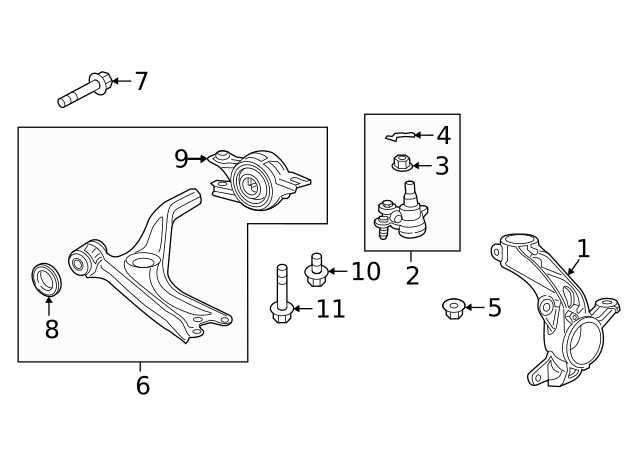 2017-2022 Honda Bracket Bolt 90184-TF0-000 | Honda Factory Parts
