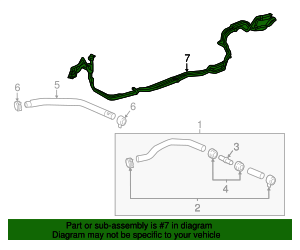 84030539 GM Auxiliary Air Conditioning Evaporator Intermediate Tube ...