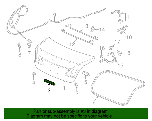 74829-T2A-000 - Stopper, Trunk Lid (Lower) - 2013-2020 Honda Accord ...