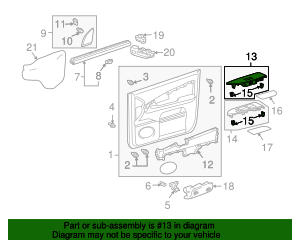 2004-2009 Lexus Door Window Switch Bezel 74230-0E010 | AutoNationParts.com