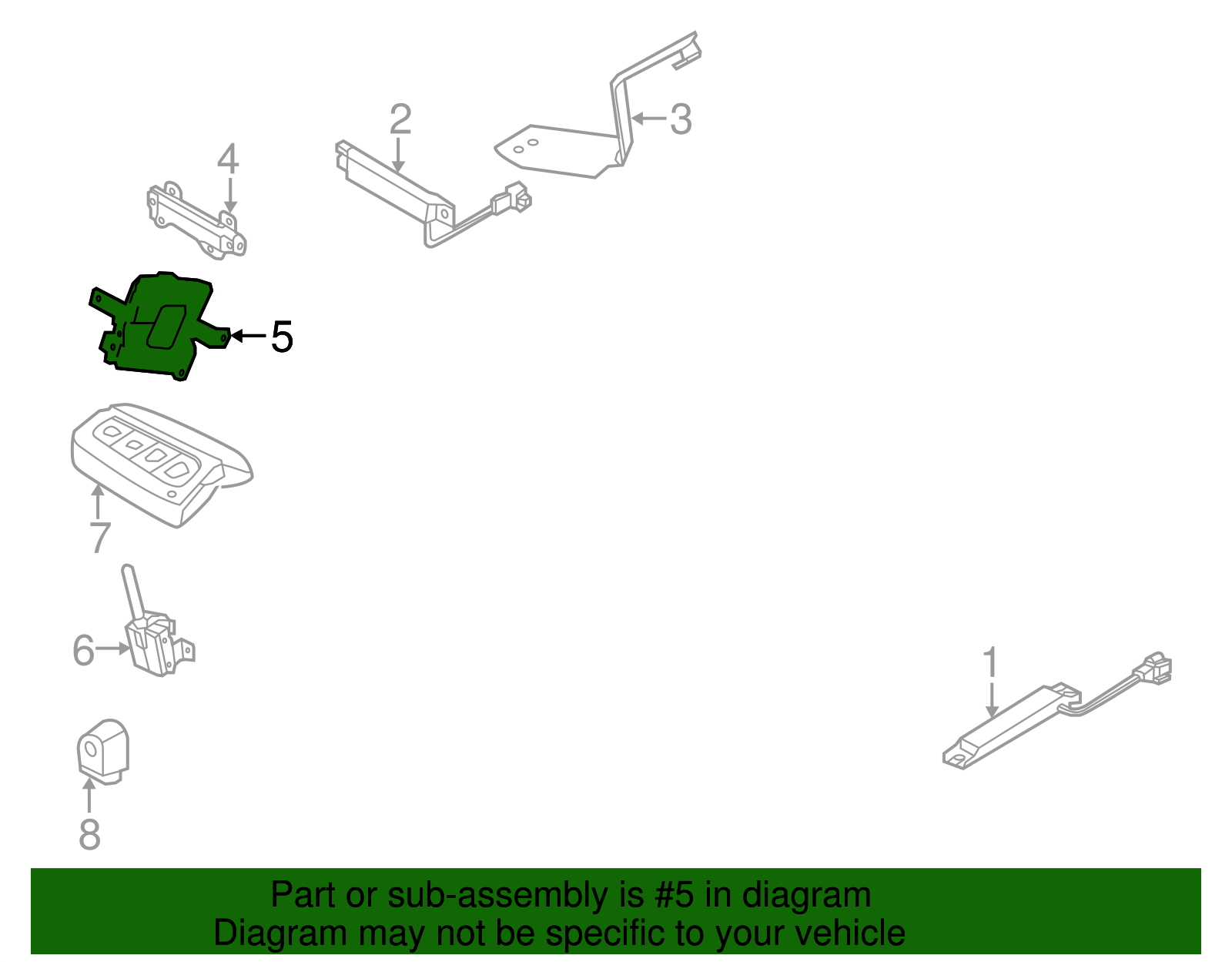 95480-B8000 - High-Quality Keyless Entry Module for 2013-2014 Hyundai ...