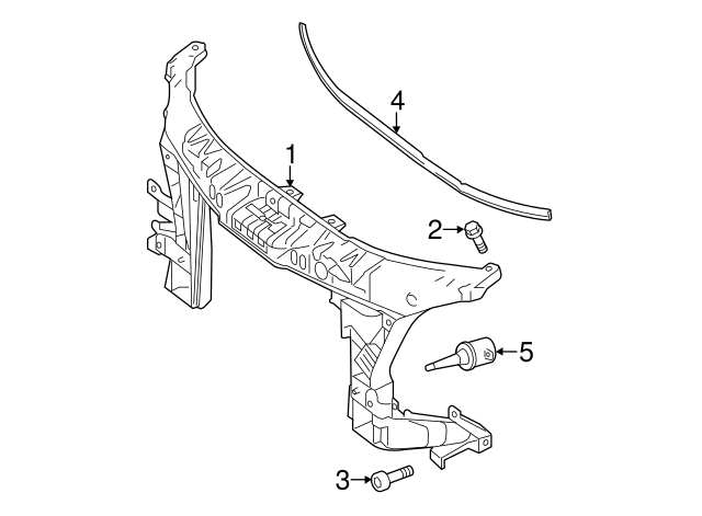 906-880-04-03 - Radiator Support 2014-2018 Mercedes-Benz | Mercedes ...