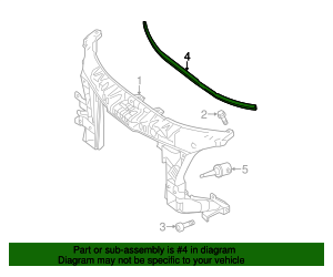 906-628-00-98 - Seal To Hood 2010-2018 Mercedes-Benz | Mercedes-Benz ...