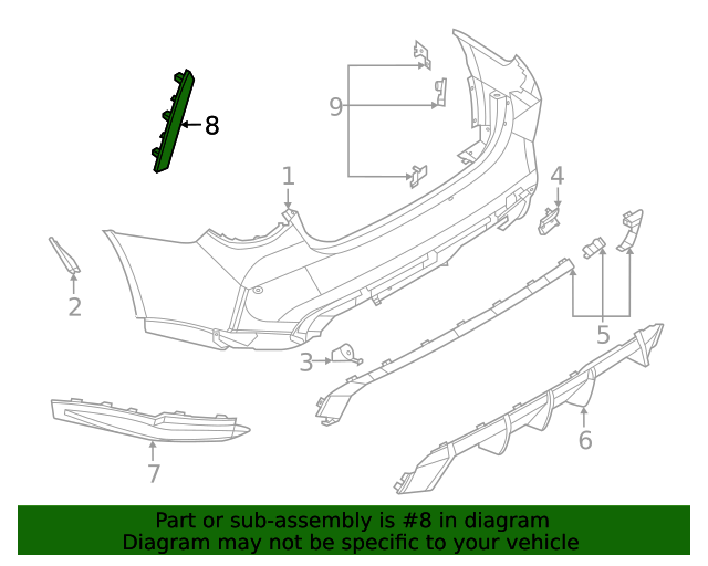 Genuine BMW 63-14-8-081-816 | Reflector | FREE Shipping on Most Orders ...