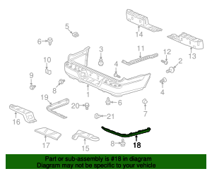 71506-SJC-A00ZA - Spoiler, R Rear Bumper Air *NH533* (Bumper Dark Gray ...