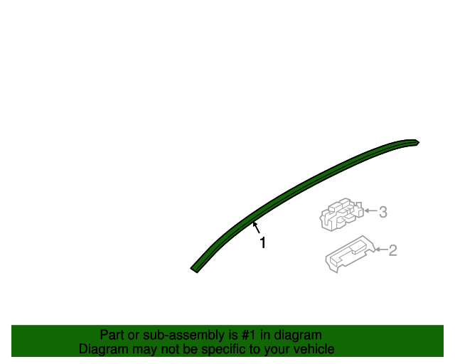 51137362460 - 2011-2016 BMW Roof Molding (51-13-7-362-460) | BMW of ...