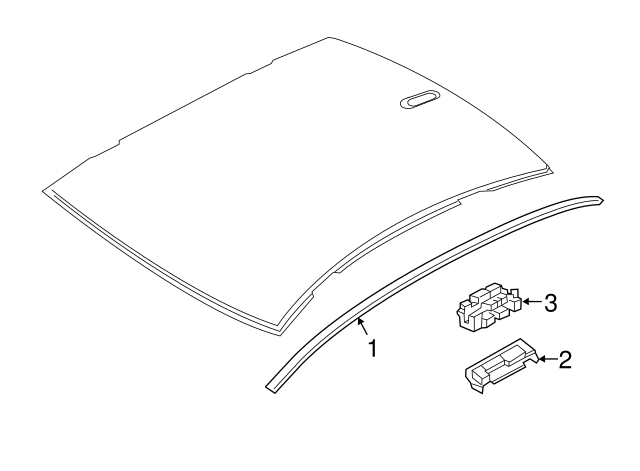 Genuine BMW 51-13-7-362-460 | Roof Molding | FREE Shipping on Most ...
